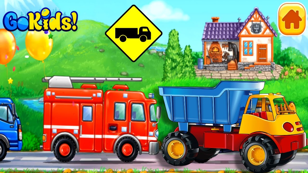 EDUCATIONAL 🚛 Car GAME for Kids Build a Beautiful House - #2 (Android ...