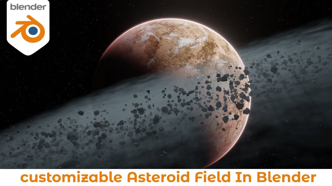Make Procedural Asteroid field in Blender | Geometry Node - YouTube