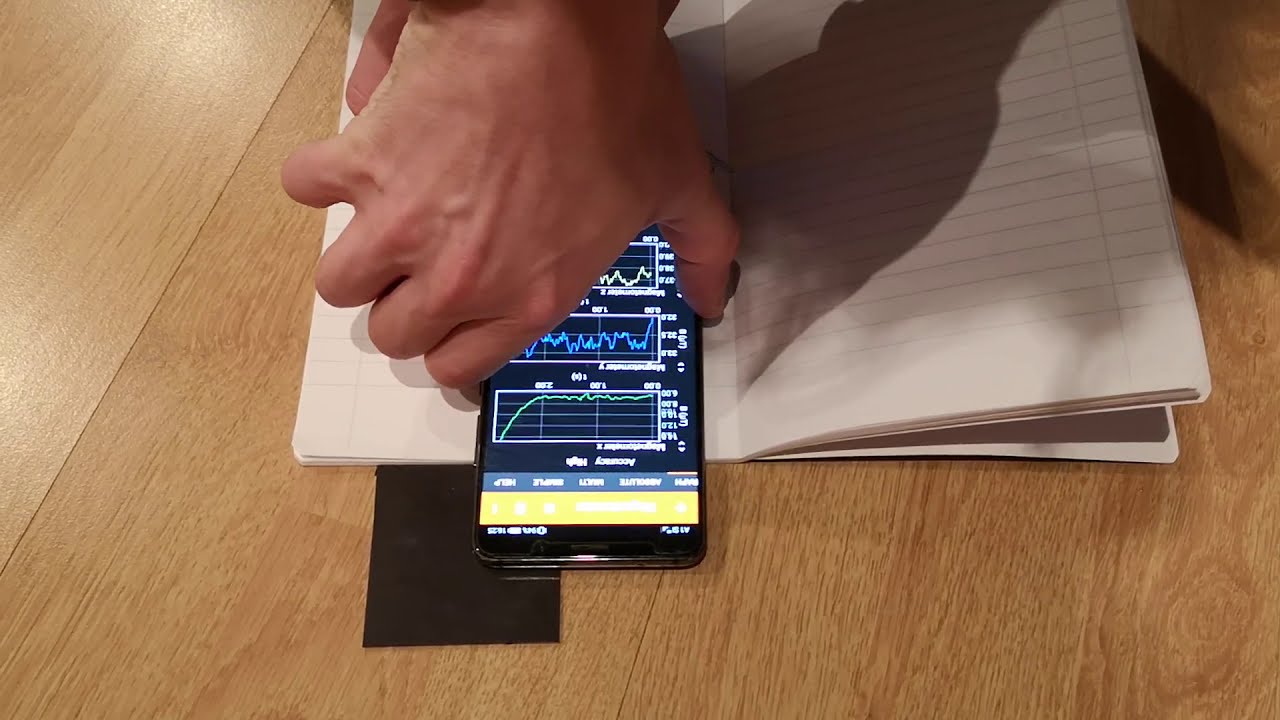 Measuring magnetic flux density with Phyphox - YouTube