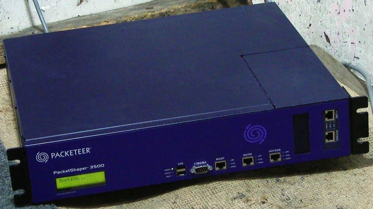 Smash Packeteer PacketShaper Network Monitoring Device - YouTube