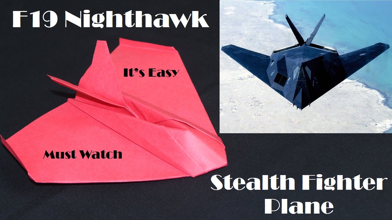 How To Make Paper Airplanes F 117 Nighthawk Stealth Fighter Plane Paper Craft Creative X how-to-make-paper-airplanes-f-117-nighthawk-stealth-fighter-plane-paper-craft-creative-x
