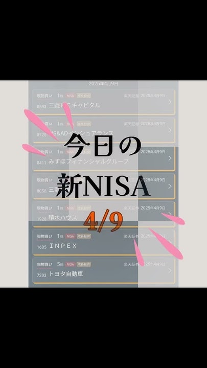 【新NISA】2025年4月9日【日記】 #新nisa - YouTube