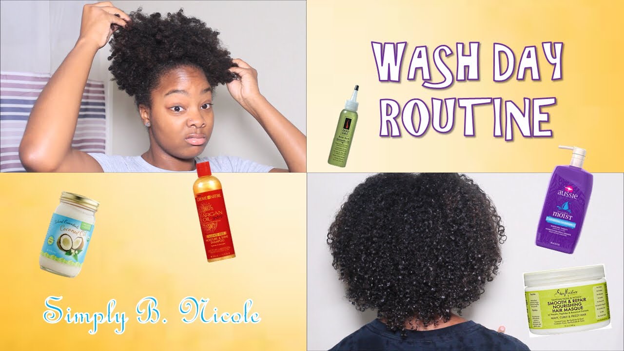NATURAL HAIR WASH DAY ROUTINE | TYPE 4 HAIR | BRINATURALLY - YouTube