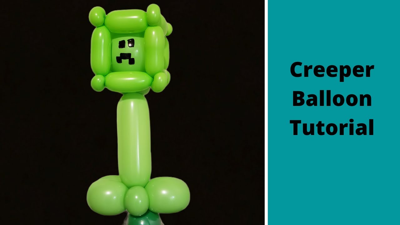 Creeper! - A Balloon Twisting Tutorial - YouTube