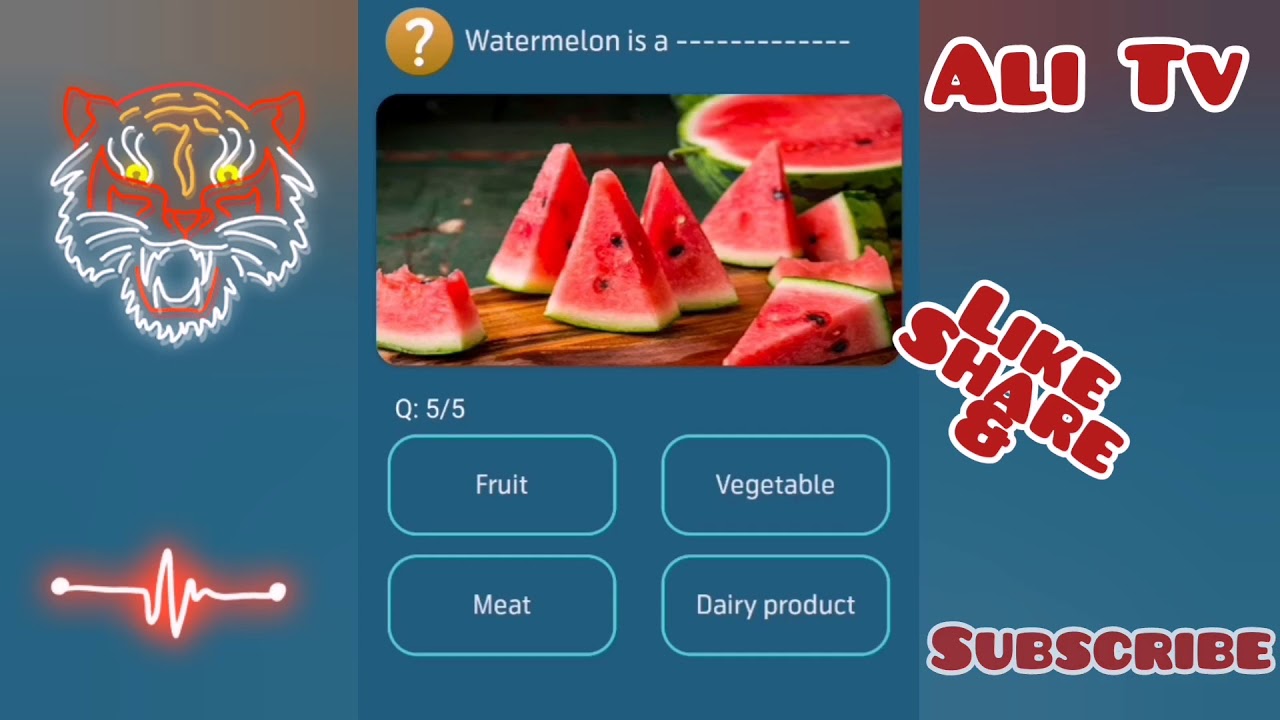 Watermelon is a | Ali Tv - YouTube