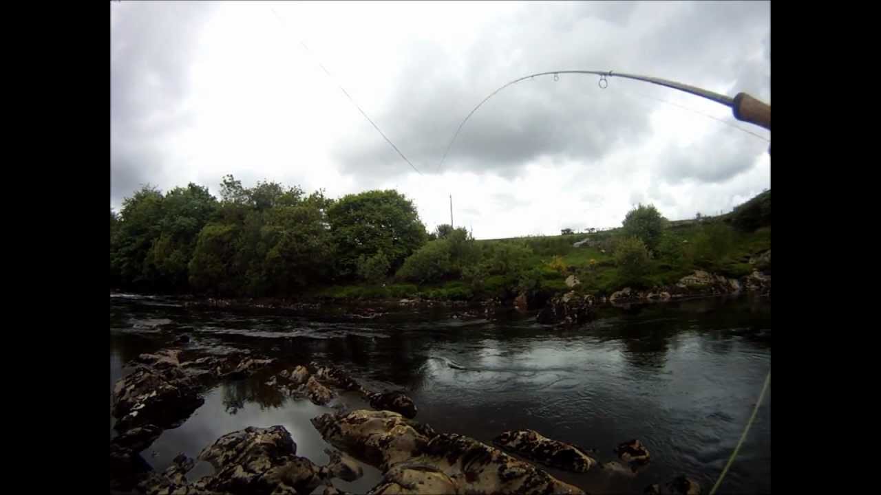 Salmon fishing on the River Finn - June 2012 - YouTube