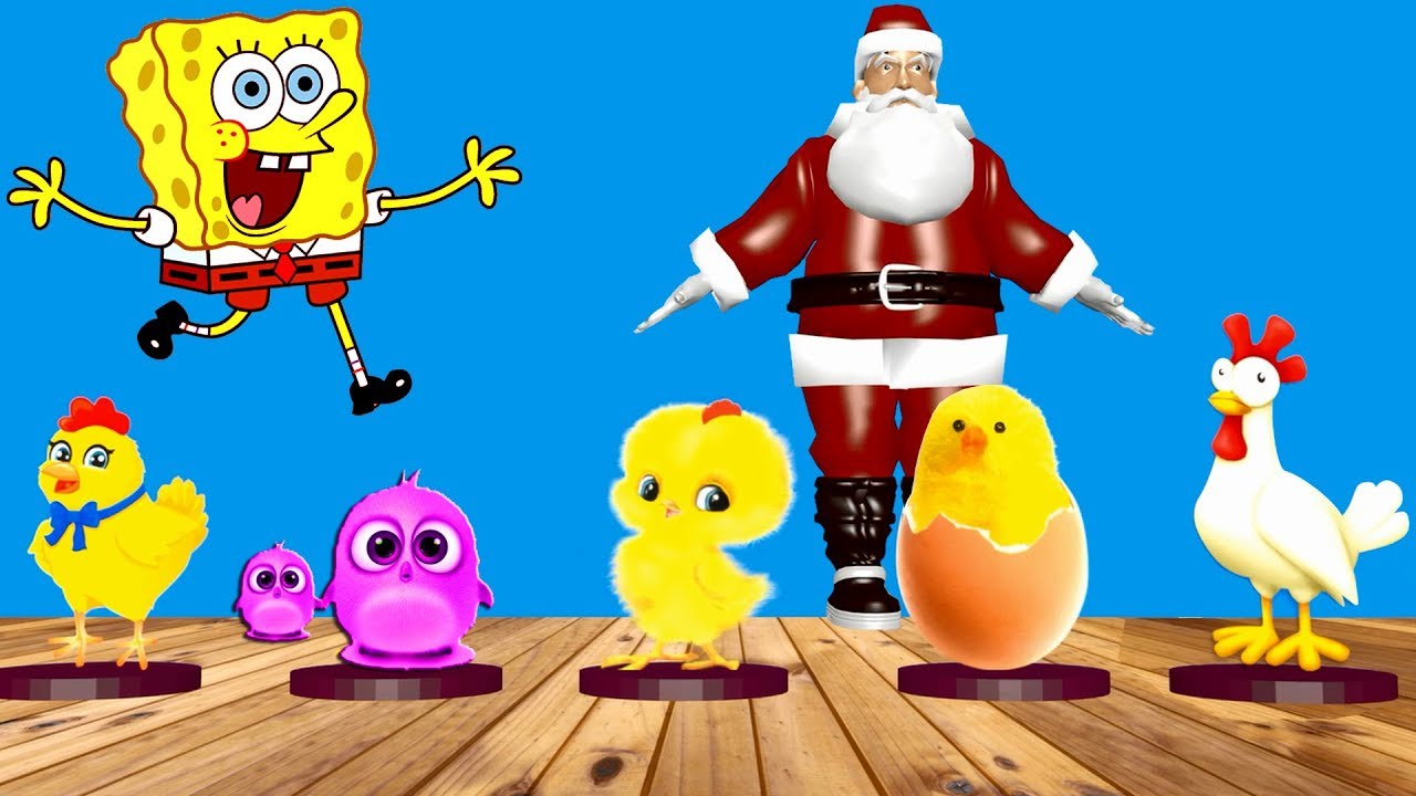 Ryan Meets Spongebob Chicken Universal Studios For Kids Colors - YouTube