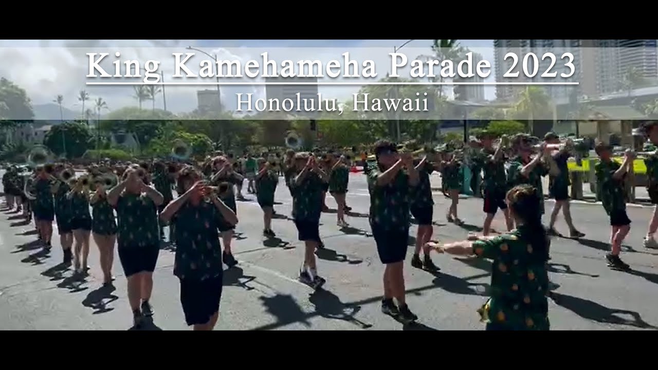 June 10 2023 - FZN Marching Band performs in the King Kamehameha Parade ...