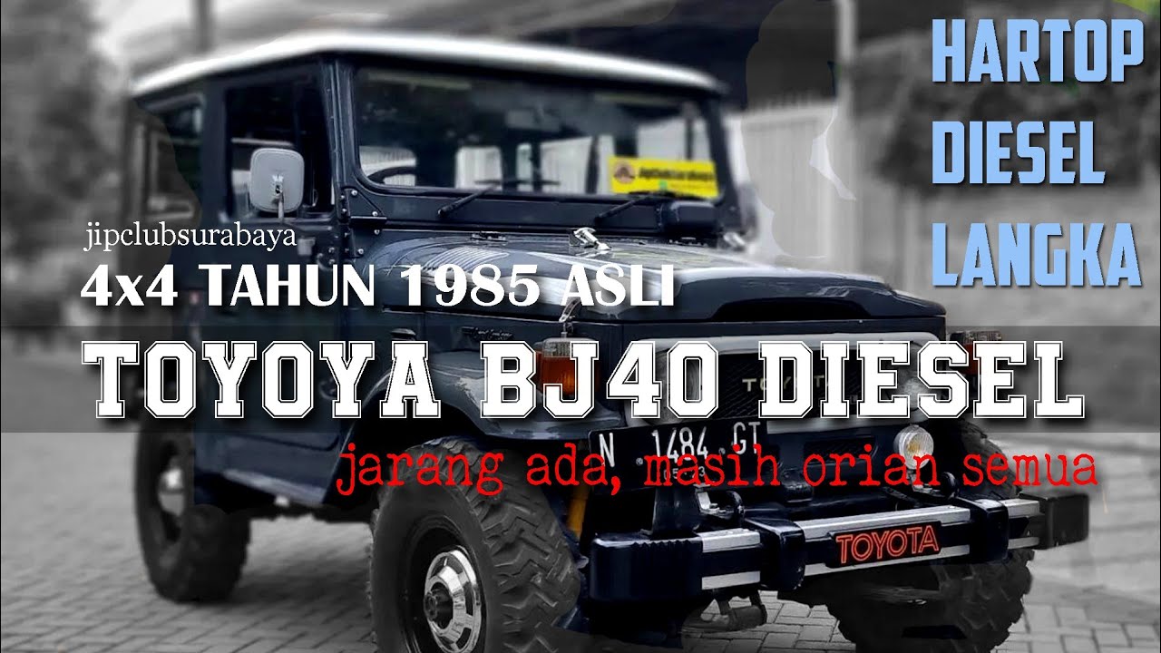 HARTOP DIESEL TERLANGKA !! TOYOTA BJ40 DIESEL 4X4 THN 1985 ASLI! JARANG ...
