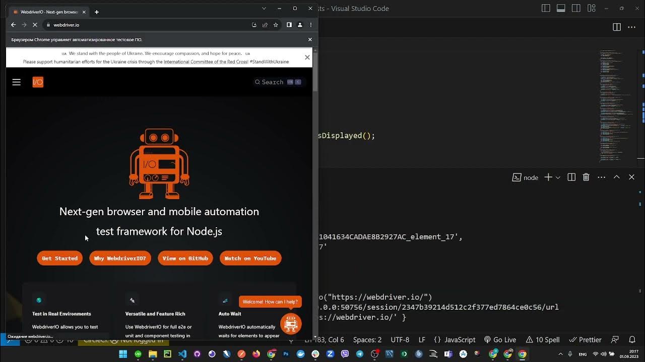 Lesson #12. Webdriver.io Trainee level. Methods getHtml() and waitUntil() - YouTube