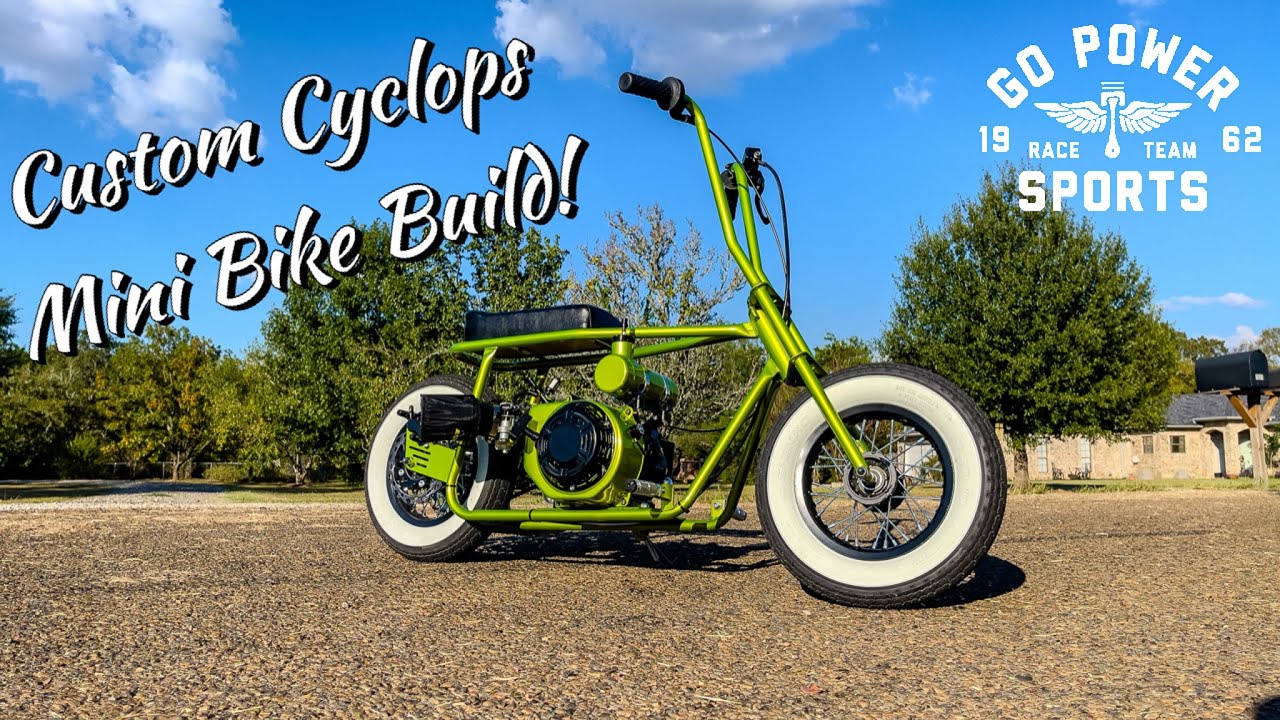 Custom Cyclops Mini Bike Build Part 2-Final - YouTube