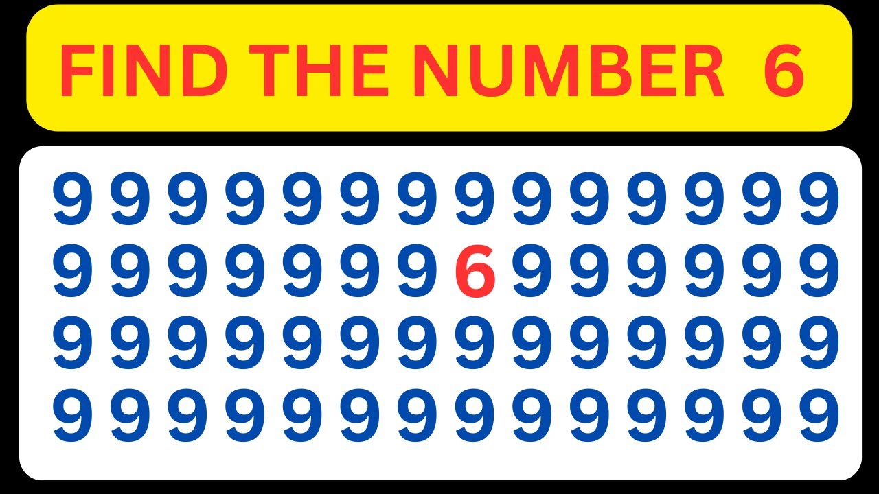 Find the odd Number | Spot the difference easy #findtheoddnumber # ...