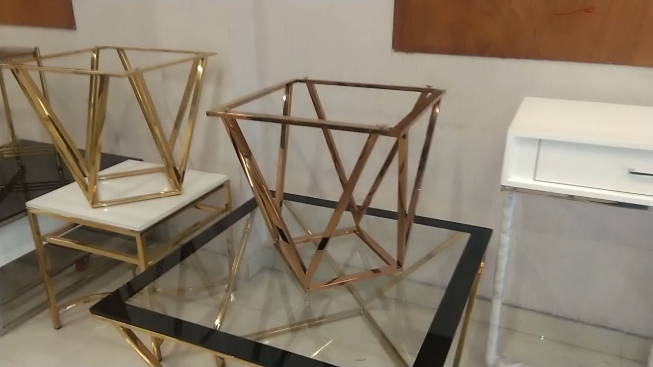 STAINLESS STEEL PVD COATING TABLE MANUFACTURER - YouTube