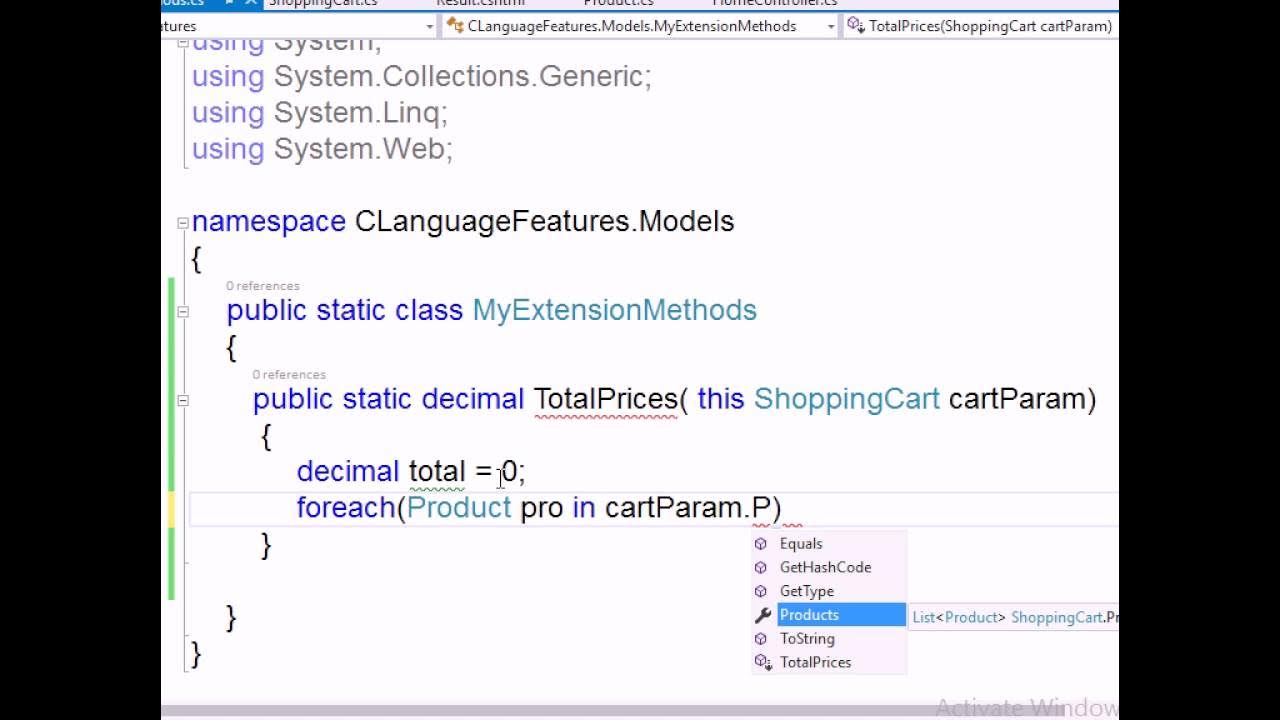 15 Essential C# Language Features for MVC Using Extension Methods and ...