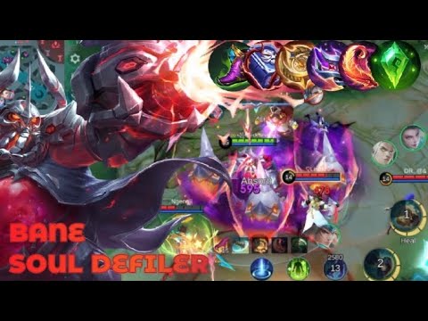 ROAD TO MYTHIC | MOBILE LEGENDS ~ BANE "SOUL DEFILER" SKIN GAMEPLAY ...