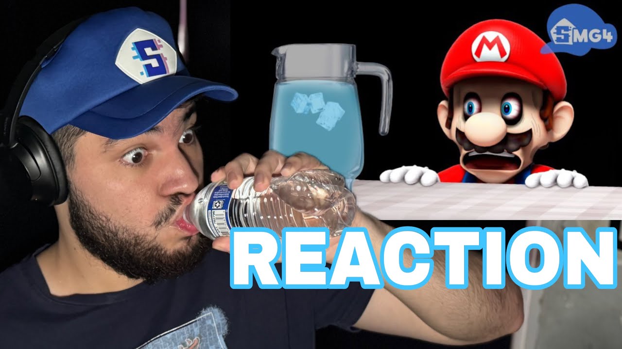 SMG4: Mario Drinks Water [Reaction] “Always Stay Hydrated” - YouTube