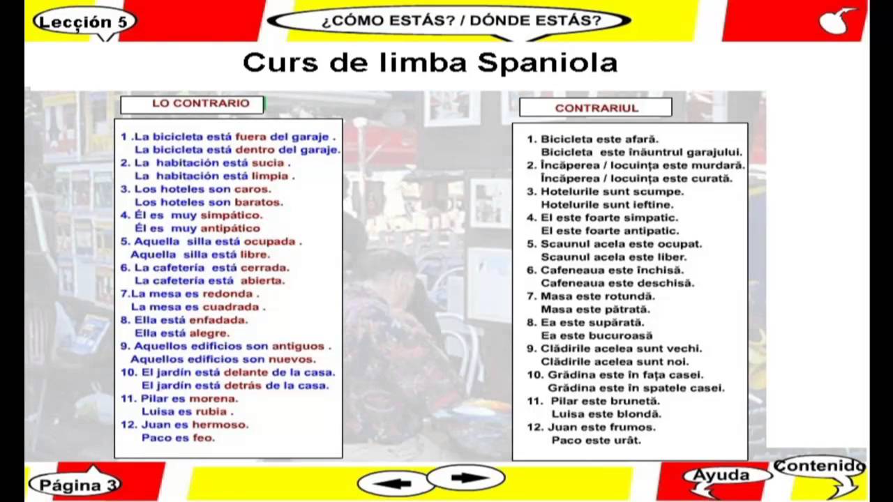 Curs video de limba Spaniola - Lectia 5 - YouTube