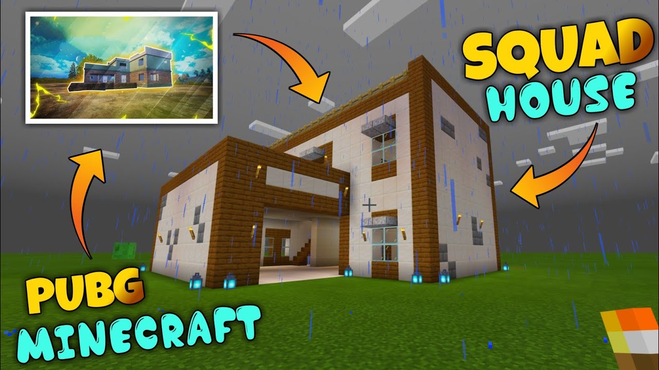 Building SQUAD HOUSE in Minecraft - Pubg Mobile Building in Minecraft ...
