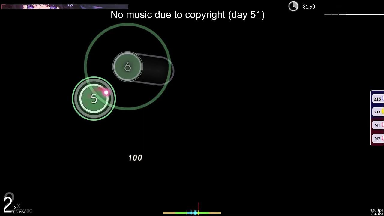 Osu! Keyboard Sounds Reaction Time Training - Day 51 - YouTube