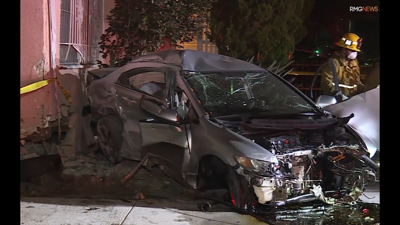 Oct 27th, 2020 : Car Crashes Into A House - (Footage from inside and ...
