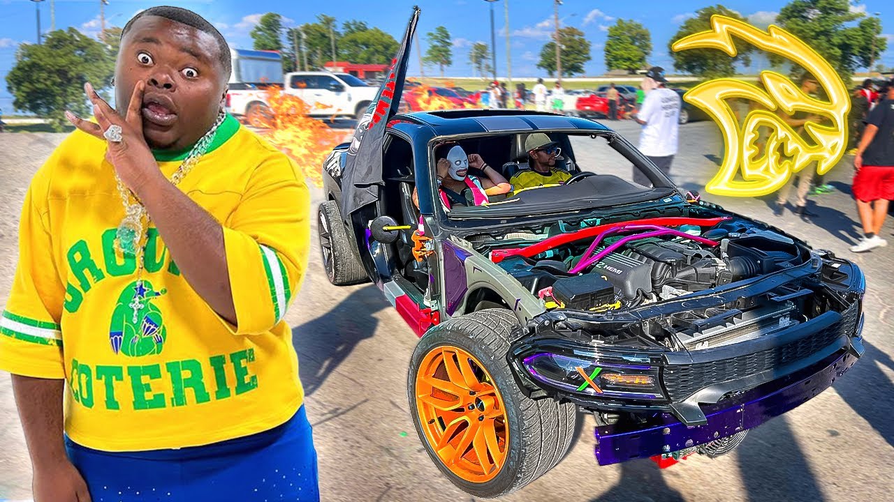 STOLEN HELLCAT TAKES OVER TENNESSEE LEGAL PIT *NONECKJAY PULLED UP ...