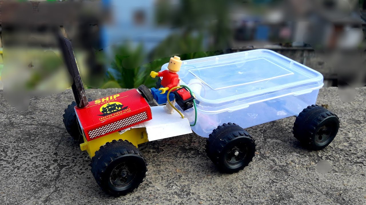 How to made matchbox tractor at home diy 🚜🚜🚜// Creative ideas - YouTube