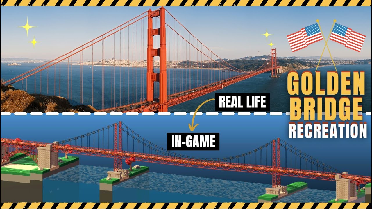 Recreating the FANTASTIC GOLDEN GATE Bridge in Poly Bridge 2! (American ...