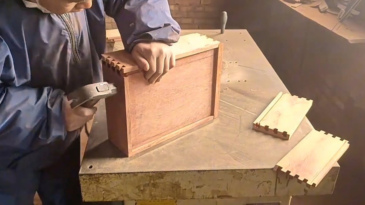 Handcrafted Wooden Cabinet Production Process - YouTube