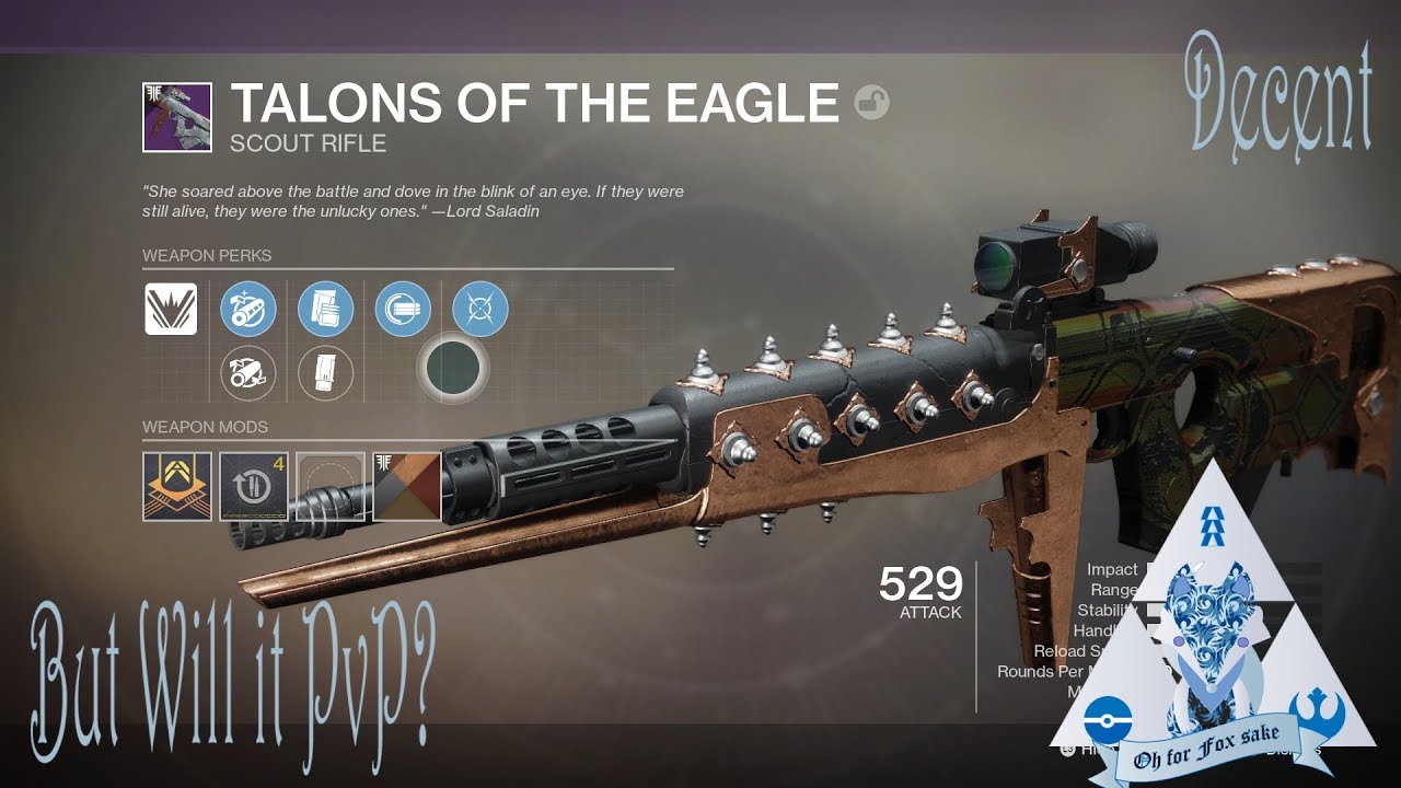 D2 Will it PvP? Talons of the Eagle - Obtaining the Broadsword? - YouTube