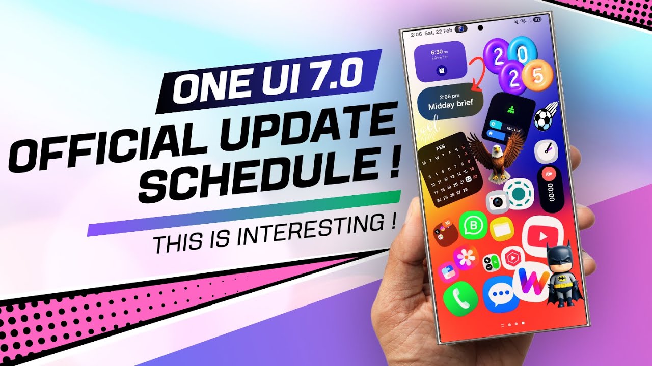 One UI 7 Official Update Schedule Leaked ! - YouTube