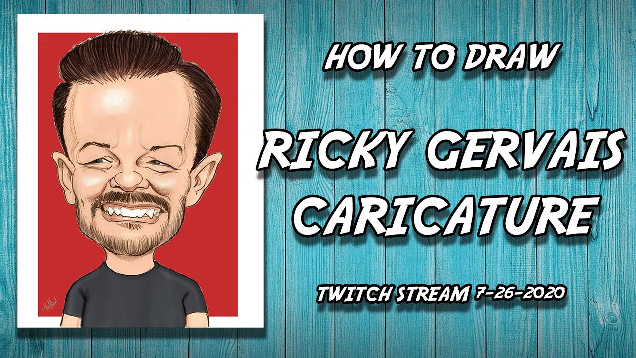 How To Draw Caricatures - Ricky Gervais - YouTube