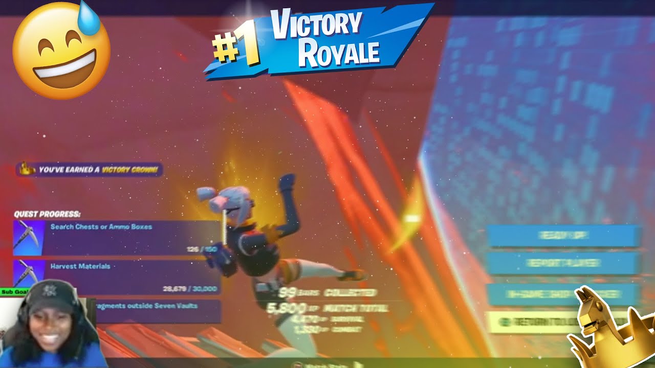 My FIRST FORTNITE WIN on my PC! - YouTube