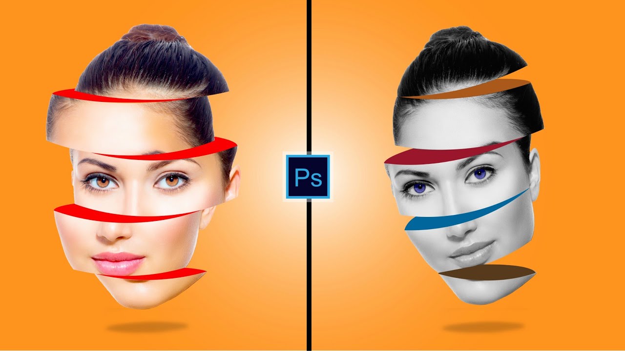 Photoshop Sliced Head Effect Photoshop Editing Tutorial Bangla Youtube
