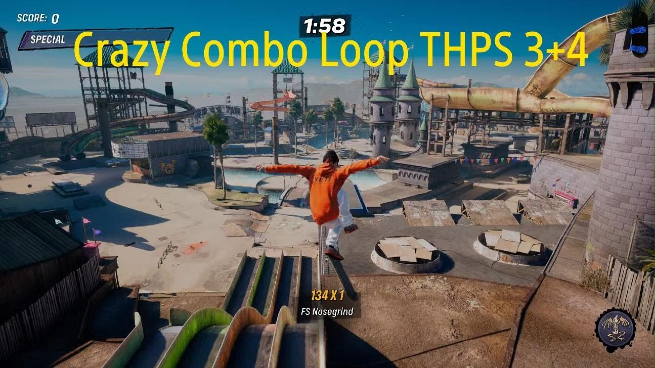 Tony Hawk's Pro Skater 3 + 4 Waterpark Combo Line - YouTube