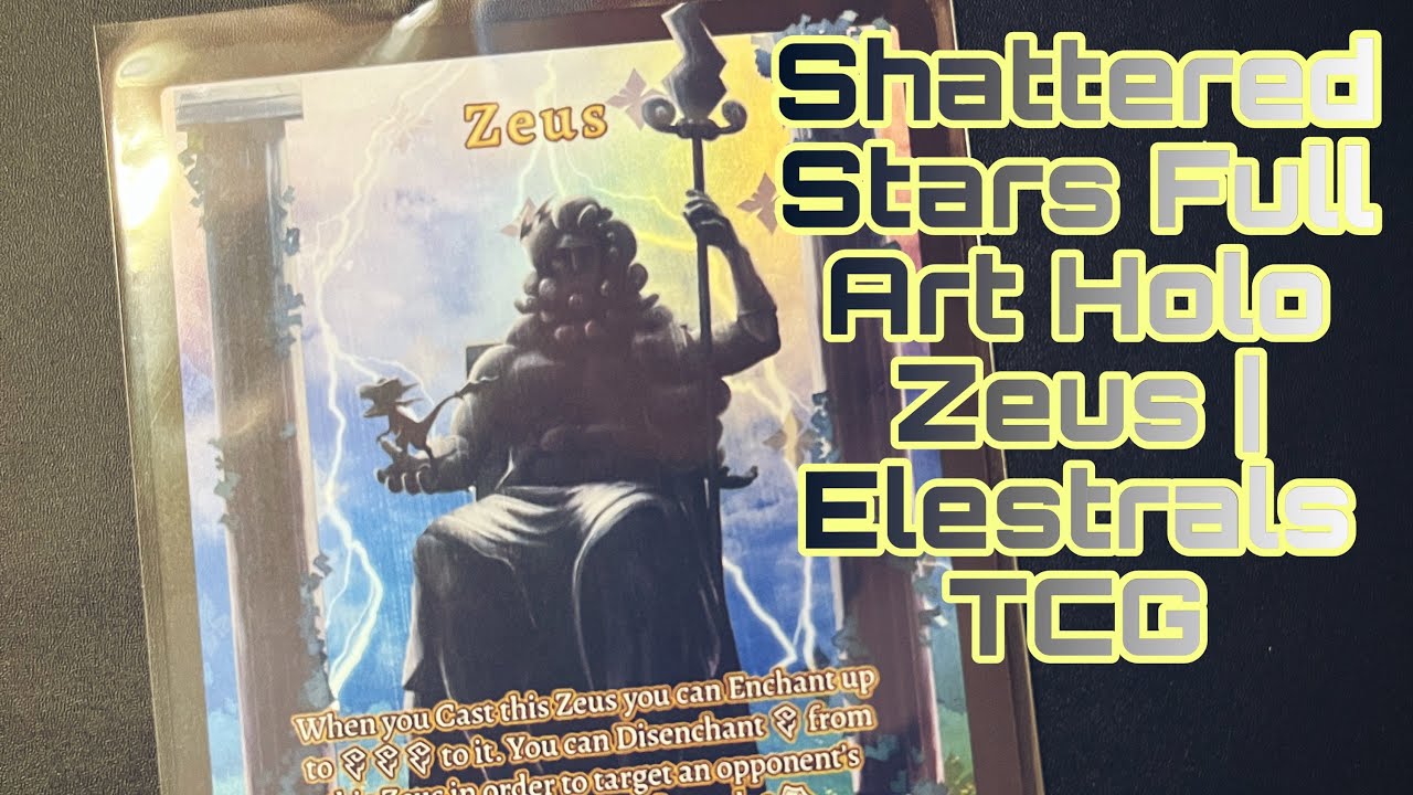 Shattered Stars Full Art Holo Zeus ⚡️ | Elestrals - YouTube