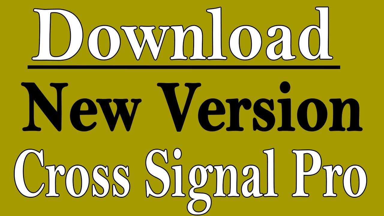 Download Cross Signal Pro app support for | All binary broker - YouTube