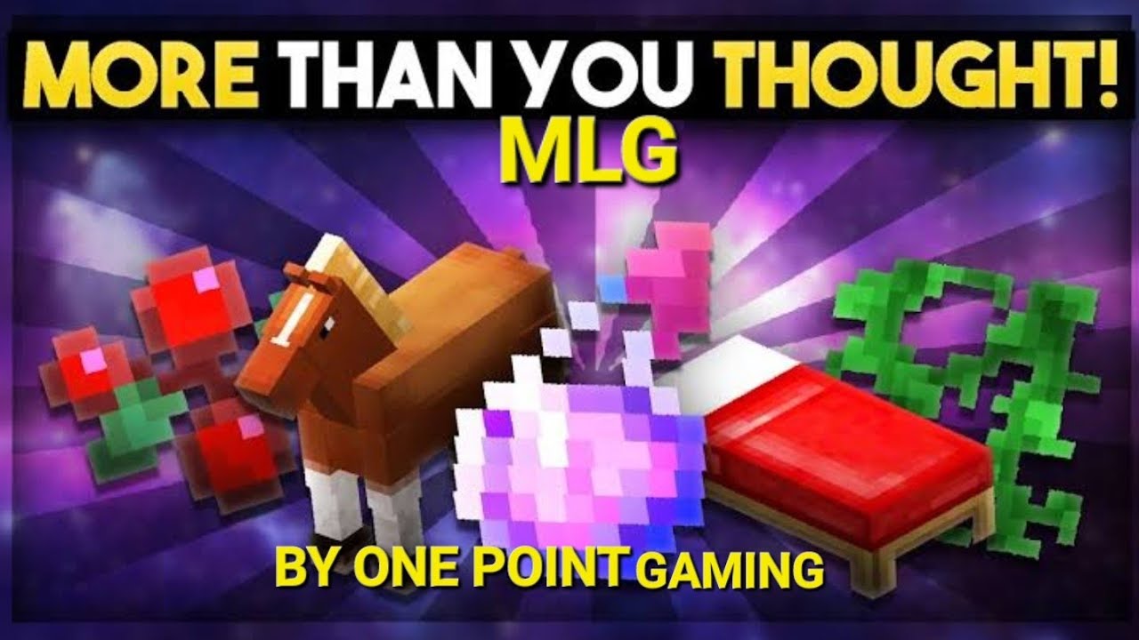 MINECRAFT MLG DONE BY ONE POINT GAMING || ALL MLG IN ONE VIDEO - YouTube
