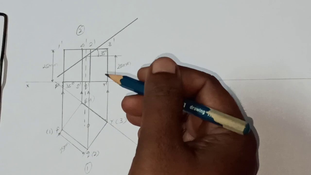 Section of Solids Cube 1 - YouTube