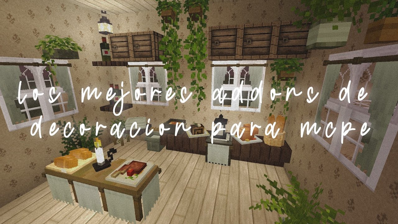 ʕ´•ᴥ•`ʔ 2 ADDONS DE DECORACIÓN COTTAGECORE/AESTHETIC PARA MINECRAFT PE ...