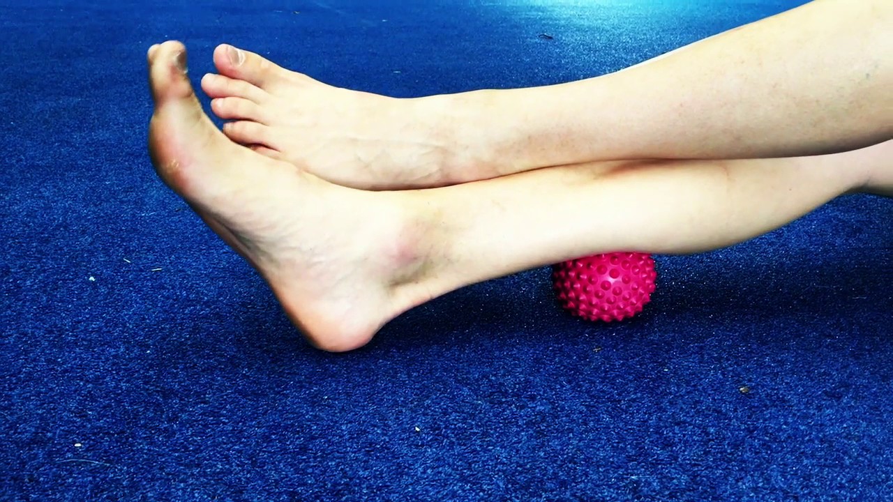 Calf self soft tissue therapy - YouTube
