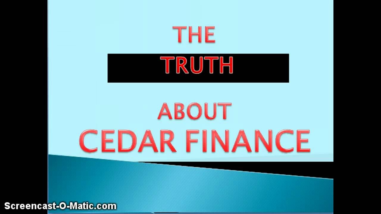 Cedar Finance SCAM Is Cedar Finance legitimate The Truth about Cedar ...