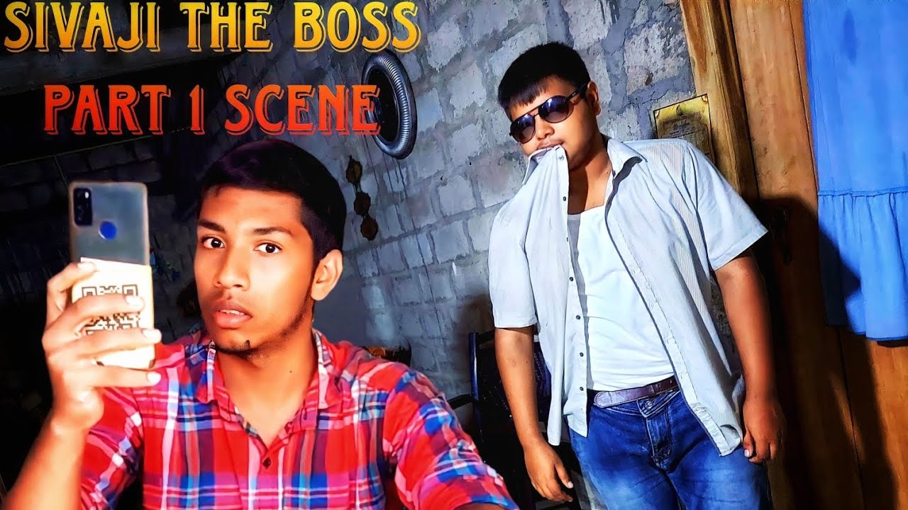 #sivaji the boss action part 1scene #actor # mohamed# sanoos& enemy # sameer mass action - YouTube