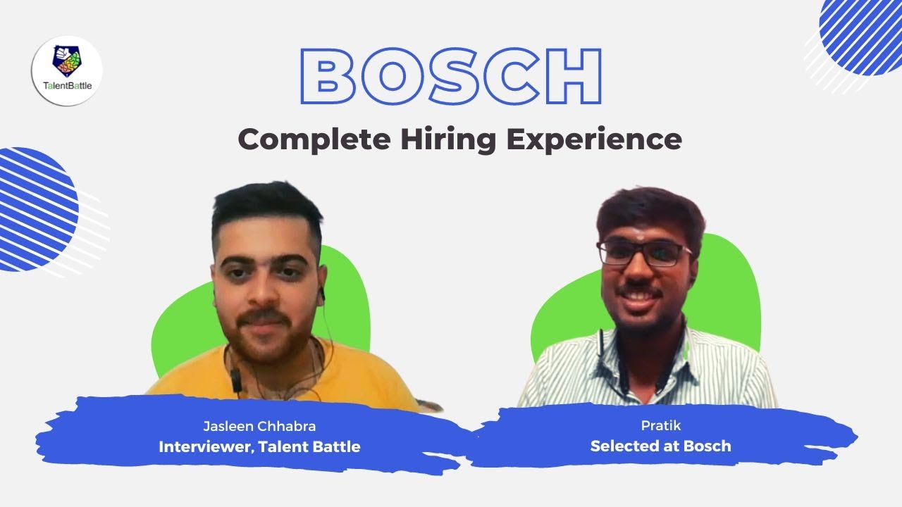 Bosch (7 LPA) Latest Placement Experience | Interview and Test ...