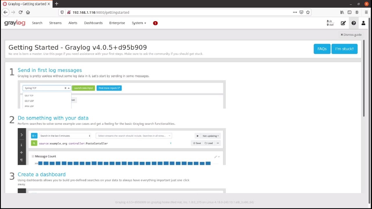Installation de Graylog V4 sur Centos 8 - YouTube
