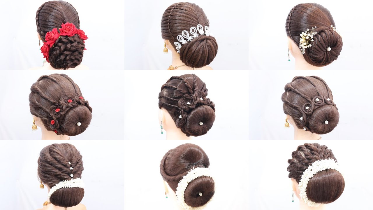 Top 10 Beautiful Bridal Juda hairstyle for wedding & Functions | How to ...
