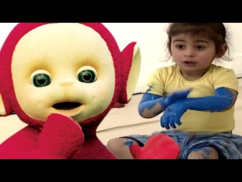 Teletubbies | Painting With Our Hands & Feet | 105 | Cartoons for ...