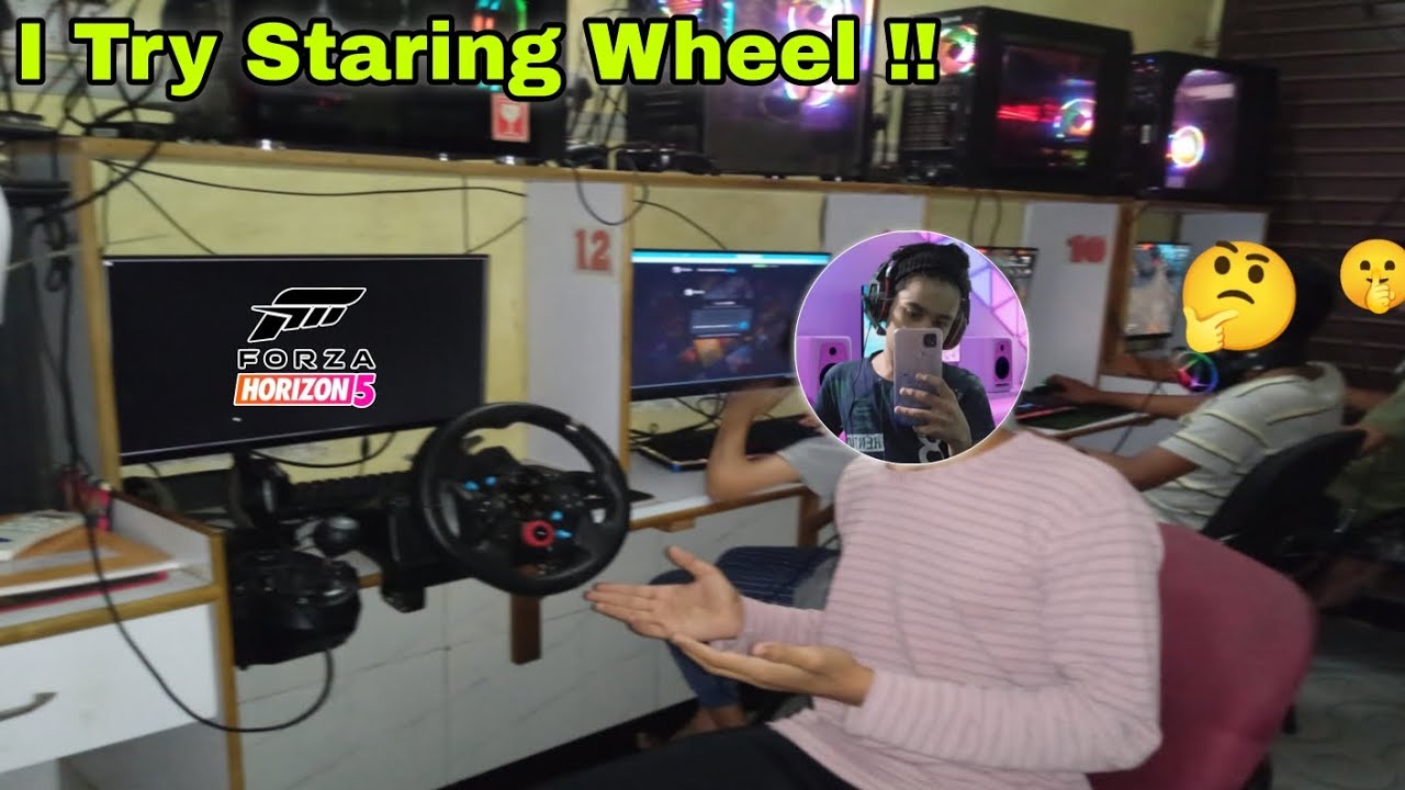 Playing Forza Horizon 5 🤩 In Staring Wheel 😱 ||Gaming Zone Vlog ️ - YouTube