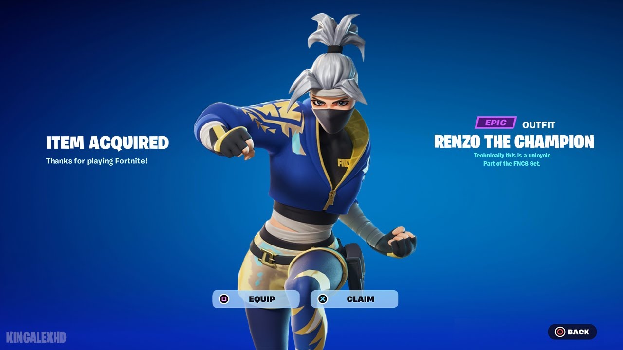 How To Get Renzo the Champion Skin Bundle FREE In Fortnite (Unlocked ...
