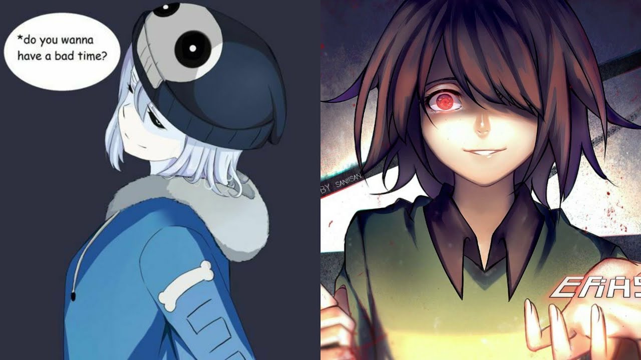 Female Sans vs Male Chara | Stronger than you Gender Swap Duet - YouTube
