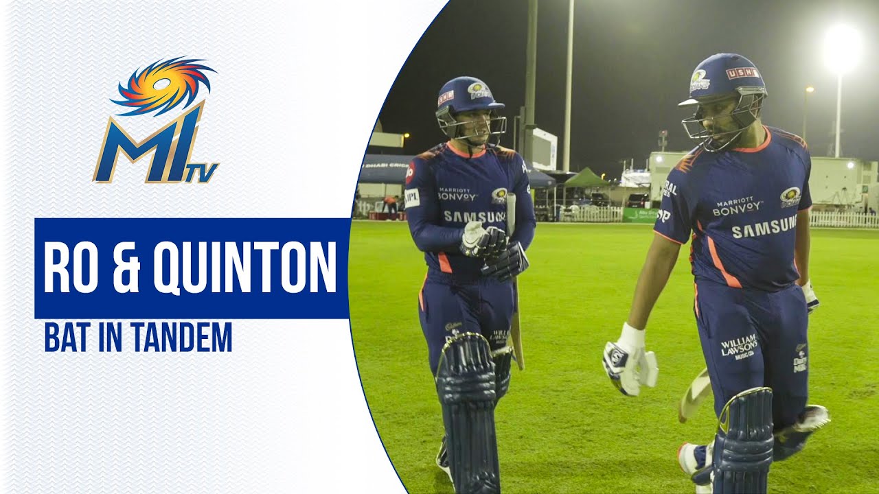 Rohit & QdK BAT in tandem | रोहित और क्विंटन की बल्लेबाज़ी | Dream11 ...